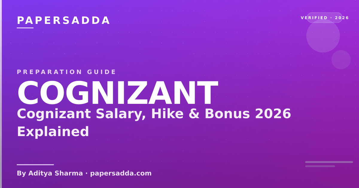 Cognizant Salary, Hike & Bonus 2026 Explained | PA